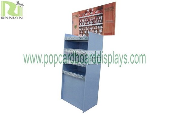 Snack Cardboard Floor Displays Pop Tier Standing Retail Display For Foods supplier