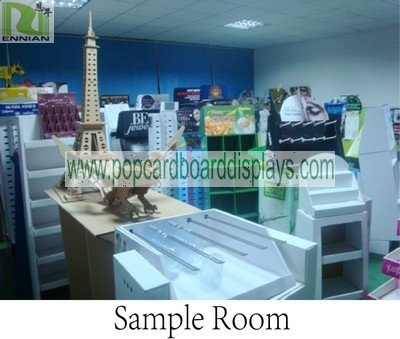 Pop Printed Corrugated Cosmetic Cardboard Counter Display Recyclable supplier