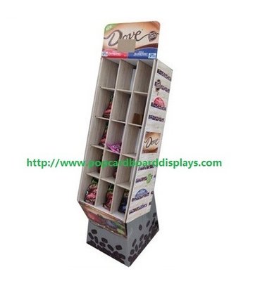 Pop Coffee And Tea Colorful Corrugated Cardboard Display Foldable supplier