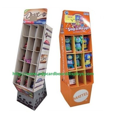 Pop Coffee And Tea Colorful Corrugated Cardboard Display Foldable supplier