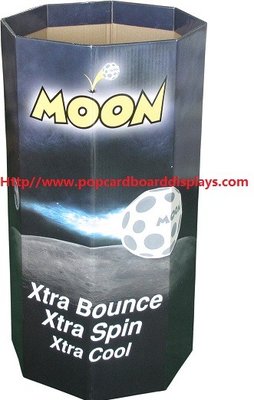 Pop cardboard dump bin retail cardboard display bins Glossy lamination supplier