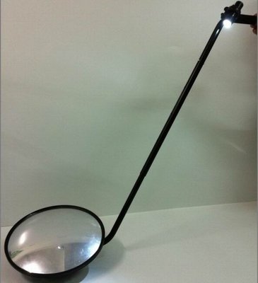 Car Under Vehicle Search Mirror , 1.2m - 1.4m Rod Under Vehicle Inspection Mirror