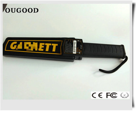 Security Garrett Hand Held Metal Detector Automatic Turning With Led Alarmed