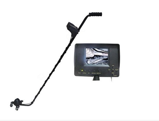 Hand held under vehicle explosive bomb detector with infrared and Video Recording