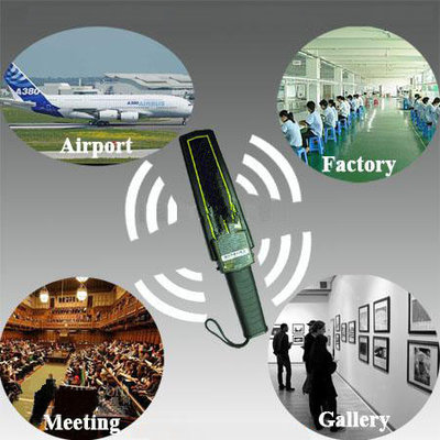 Hand hold Super scanner garrett security metal detectors in public areas and events