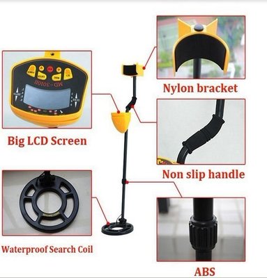 Beach Hobby Portable Metal Detector coin shooting with Target Identity