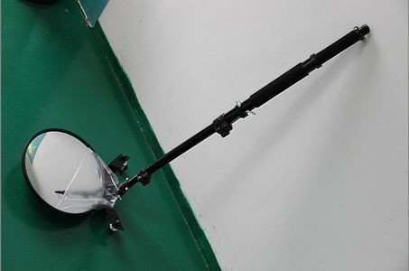 Mini Personal Car Inspection Mirror With Light For Airport Terminal