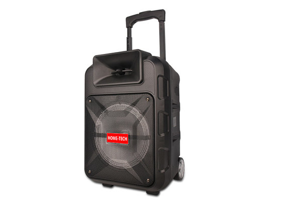 8 Inch Rechargeable Portable Trolley Speaker with Bluetooth , LED Lights , FM Radio Function