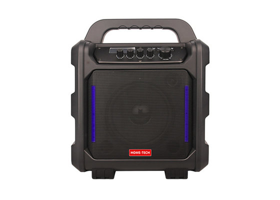 Outdoor Portable Bluetooth Speaker With LED Lights , Wireless Microphone , Rechargeable Battery