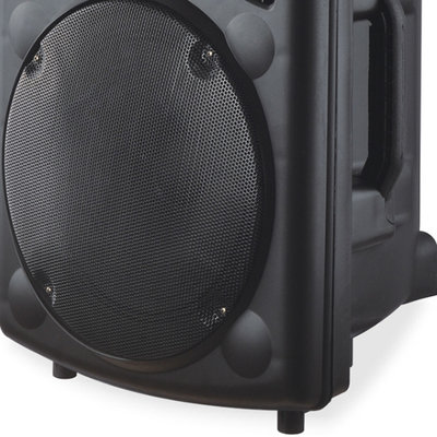 Plastic Rechargeable Portable Trolley Speakers With Wireless Microphone