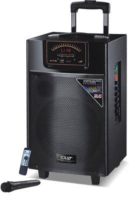 Pro 10 Inch Bass Rechargeable Trolley Speaker For Outdoor Party / Dancing
