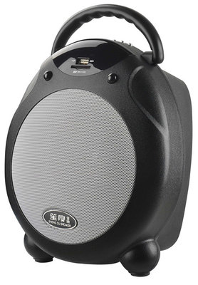 Outdoor Active Plastic Trolley Speaker Box With Bluetooth , Remote Control
