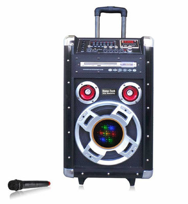 Rechargeable Portable Battery Powered Speakers With Dvd Player / Flash Light