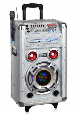 Rechargeable Portable Battery Powered Speakers With Dvd Player / Flash Light