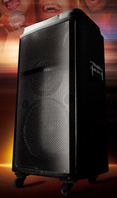 High Power 180w Portable Trolley Speakers Battery Powered Portable PA System