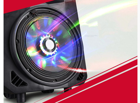 12 Inch Portable Disco Light Bluetooth Trolley Speaker Rechargeable Dj Speakers