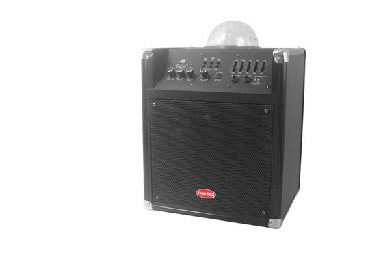 Mdf Wooden Disco Light Bluetooth Speaker In RCA AUX Input , Remote Control