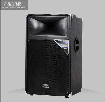 Pro Stage 100 Watt 15'' Black Wireless PA Speaker System For Concert
