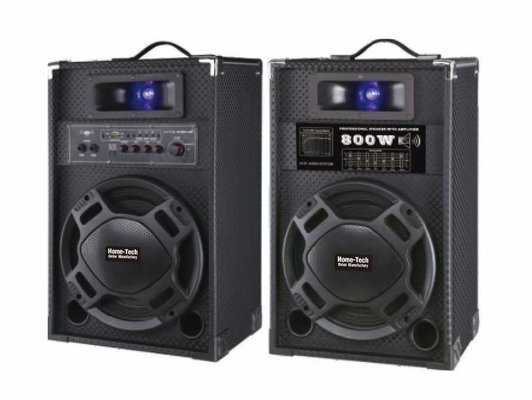 Active Outdoor Wireless Portable Microphone Speaker Bluetooth PA Speaker System