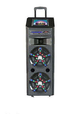 Rechargeable Battery Disco Light Portable Dj Speaker System PA Sound Speakers
