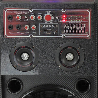 120 Watt Portable Disco Light Bluetooth Speaker Active PA System For Stage Performance