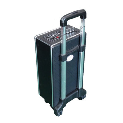 Professional Loud Portable Bluetooth Pa Speakers / Portable Speaker Box On Wheels