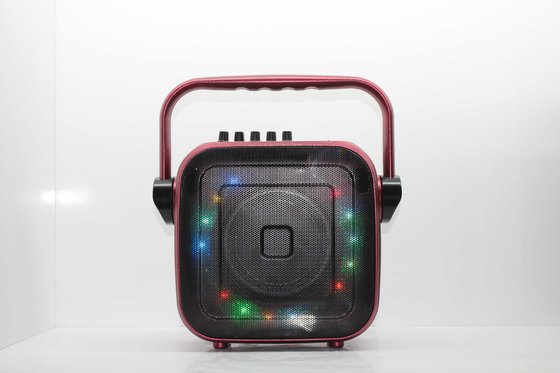 Portable Audio Rechargeable PA Speaker With Bluetooth And Colorful Lights