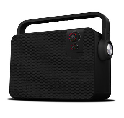 Wireless Microphone Plastic Speaker Box Black / Blue / Red With Led Display