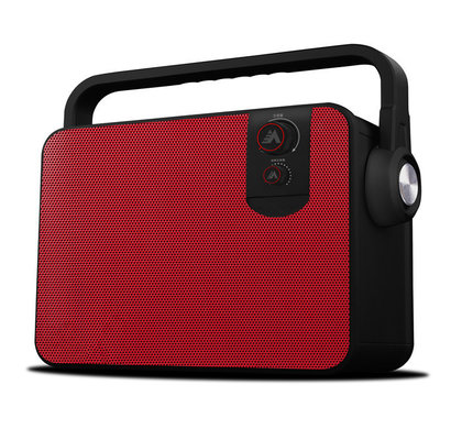 Wireless Microphone Plastic Speaker Box Black / Blue / Red With Led Display