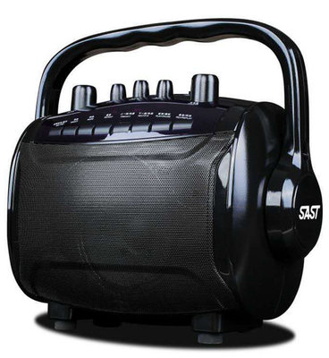 Portable Bluetooth Plastic Speaker Box / Powered Speaker Box With Fm Radio