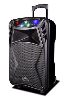 45 Watt Outdoor Rechargeable Battery Trolley Speaker System With Led Lights
