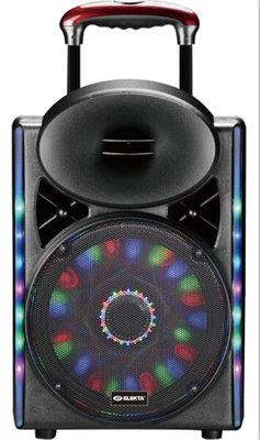 Led Lights Outdoor Portable Speaker System With Bluetooth And Microphone