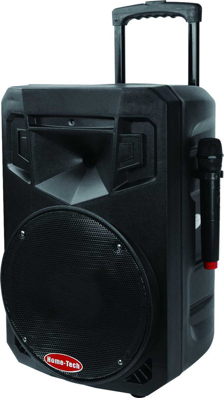 Big Power 60w Usb Portable Trolley Speaker Stereo PA System , Weatherproof