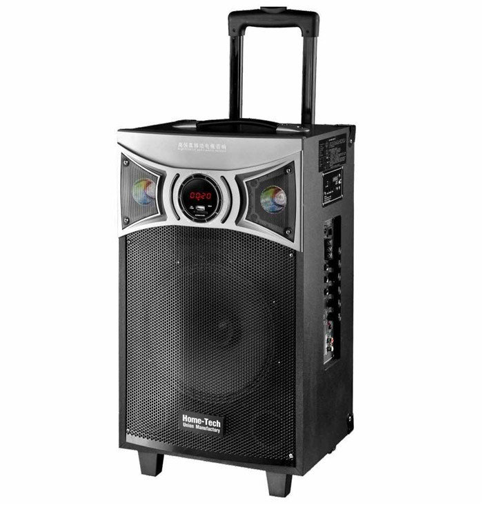 Multifunction Portable Active Trolley Disco Light Bluetooth Speaker For Party