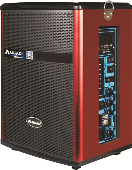 FM Radio Battery Powered Portable Pro Audio PA Speakers , Bluetooth Active Speakers