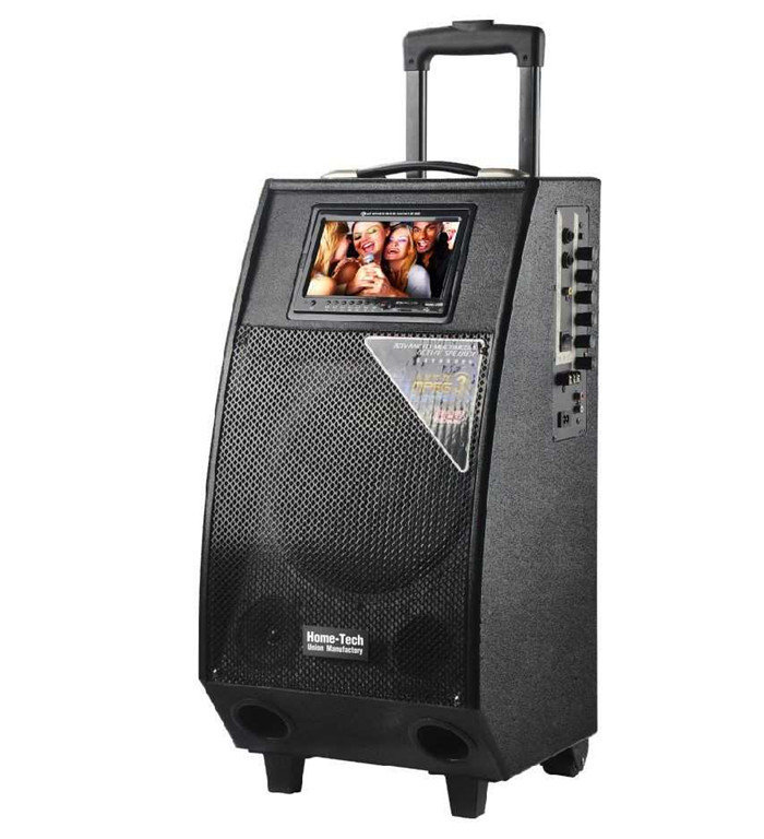 100 Watt 7 Inch Portable Battery Powered Speakers Wireless Microphone Pa System