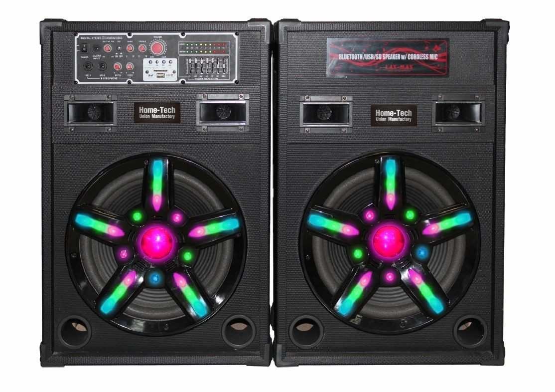 Disco Light Bluetooth Wireless PA Speakers / Professional Stage Speaker System