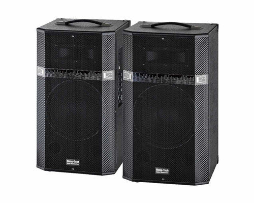 Single 10 Inch Portable Active PA Speaker System With Wireless Microphone
