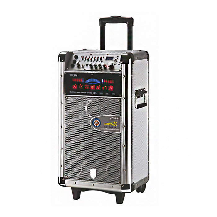 Battery Powered Portable Bluetooth Trolley Speaker Sound System For Instrument