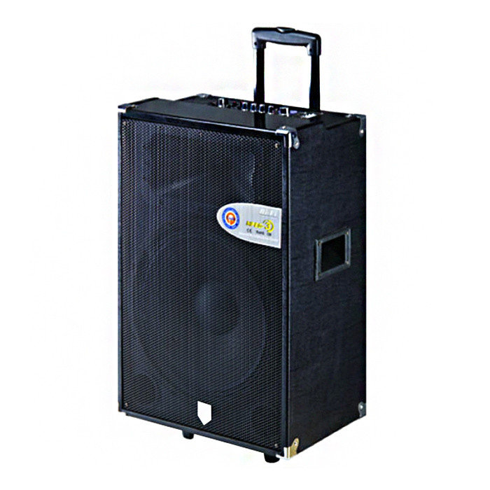Plastic Portable Trolley Audio Box Speaker With USB / SD / FM / Bluetooth Function
