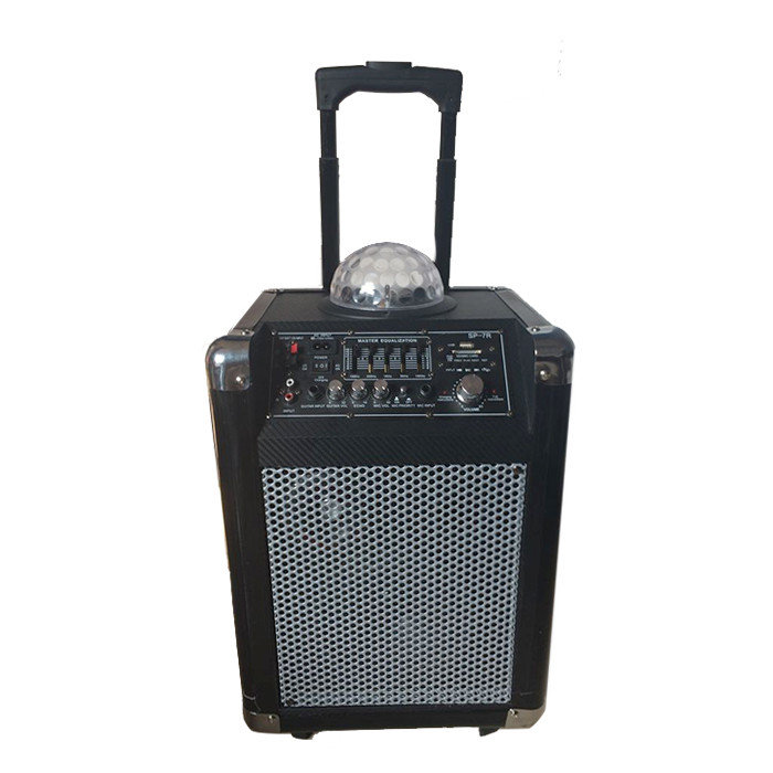 Battery Powered Dj Sound Led Disco Light Bluetooth Speaker Trolley And Equalizer