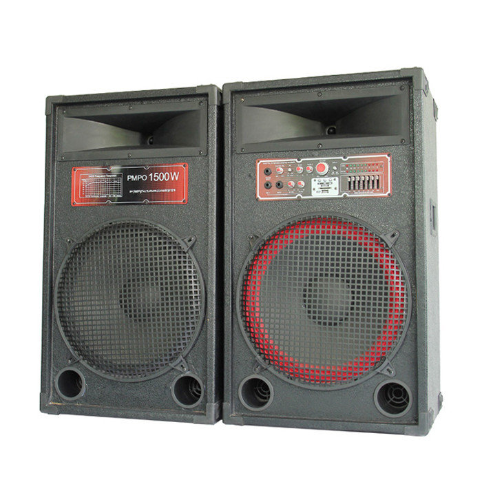 15 Inch Fm Radio USB Portable PA Sound System , Home Bluetooth Speaker System