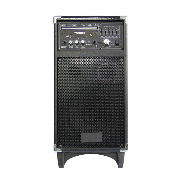 8 Inch Portable Trolley Speaker Battery Powered Pa System With Dvd Player And Bluetooth