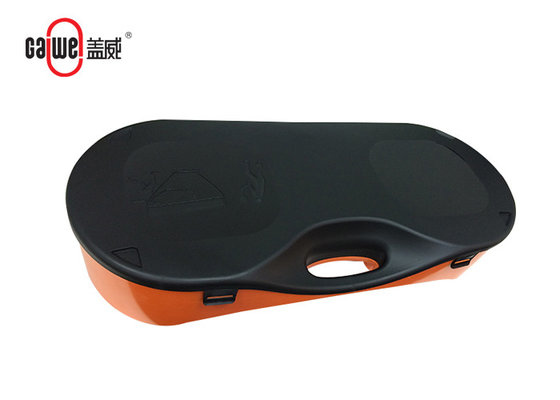 Outdoor Portable Badminton Set backyard badminton set PP Material Easy To Fold Up Orange Black Color
