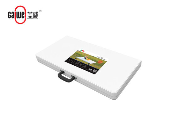 High Density Polyethylene Square Fold Up Table For Breakfast Easy To Set Up