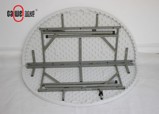 Lightweight Round Fold Up Table , Balcony White Fold Away Table Easy To Set Up