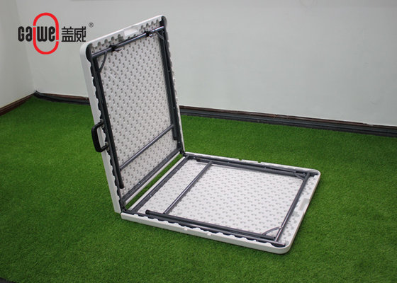 High Density Polyethylene Plastic Folding Tables For BBQ 24 * 12mm Middle Tube
