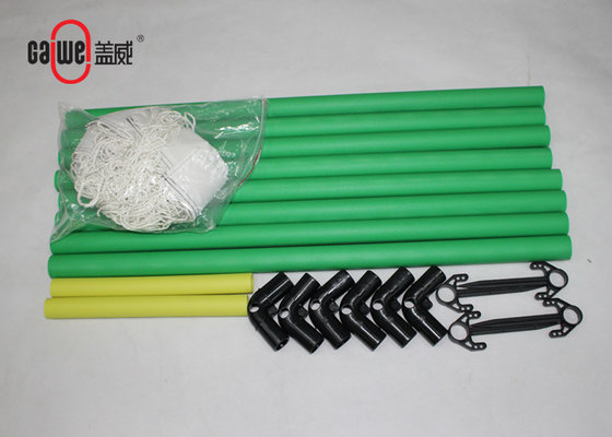 Adjustable Sturdy 11 A Side Football Nets , Foldable Full Size Football Nets