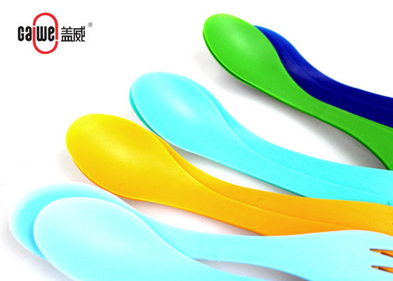 Multifunctional 18CM Spoon Fork Knife In One PP / ABS Material Food Grade