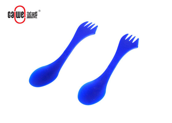 Colorful Fork Knife Spoon Utensil , Spoon With Knife Edge For Fruit Cakes